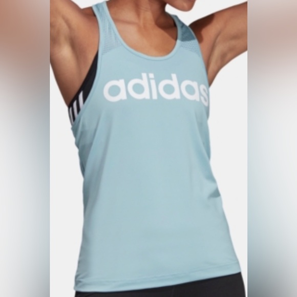 Tops | Adidas Design 2 Move Splitback Logo Training Tank Top | Poshmark